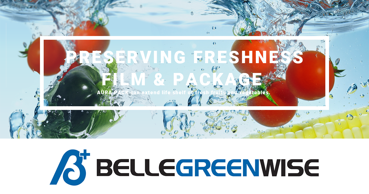 BELLE GREEN WISE preserving freshness film package japan